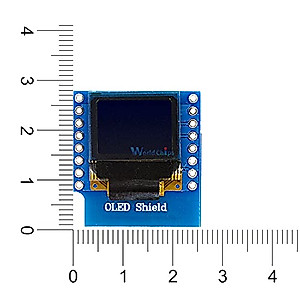 Mini 0.66 Inch 64X48 OLED Shield for WeMos D1 IIC/I2C SSD1306 Mini ESP32 OLED Module 3.3V 0.66" LCD Screen for Arduino AVR STM32
