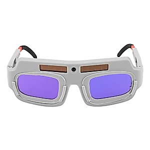 Sougan Welding Glasses, Auto Darkening Welding Goggles Solar Powered Eyes Safety Protective Lens Glasses Welder Glasses Welding Mask PC Glasses for Professional Eye Protection