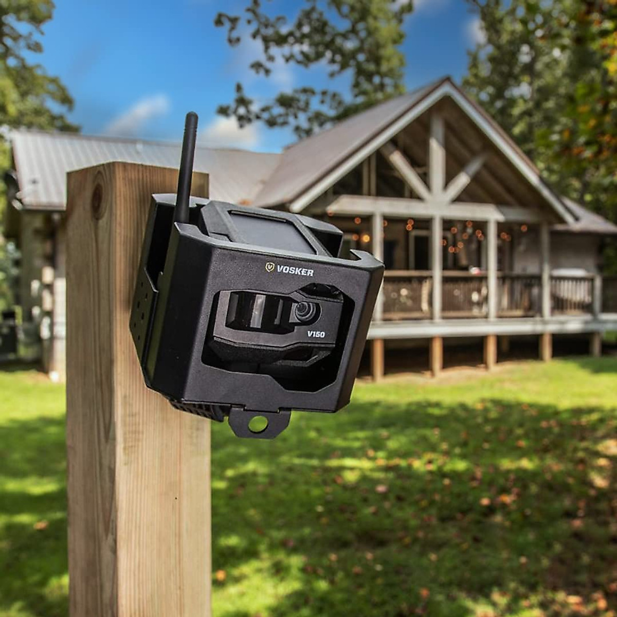 VOSKER Metal Security Box for V150 Outdoor Security Camera - Protective Heavy Duty Steel Case, Weather & Animal Resistant, Easy Accessible Panel