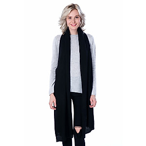 cashmere 4 U 100% Pure Cashmere Wrap Shawl- Extra Large Stole Scarf for Woman