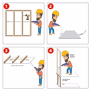 YY-LC Flexible Drill Bit for Wire Pulling with Guide Ball Kit,3/4 in. x (4.5 FT) 54 in. Long Flex Drill Bits for Wood,Auger Head Installer Drill Bit, Fish Bit for Pulling Wires in Walls
