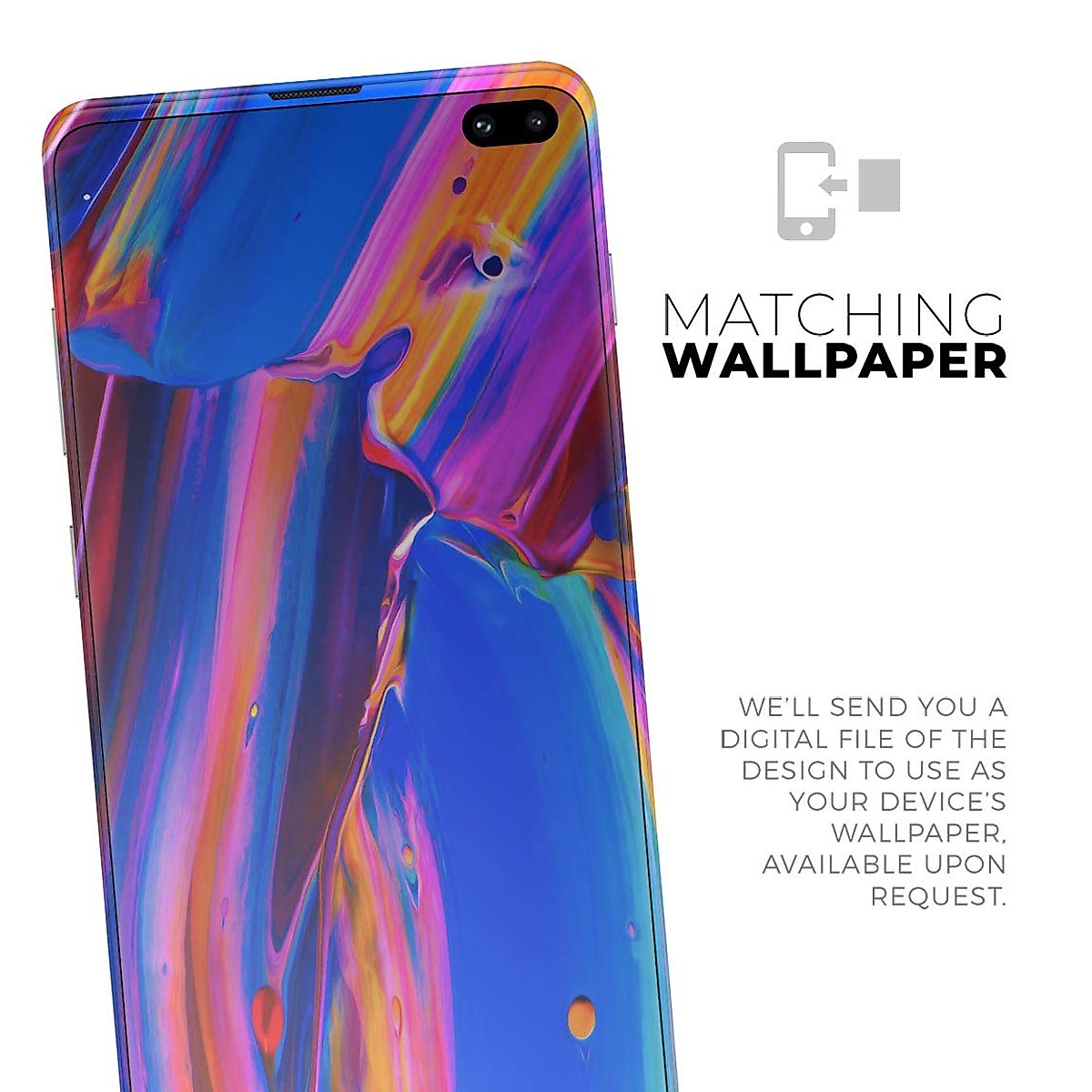 DesignSkinz Blurred Abstract Flow V5 Protective Vinyl Decal Wrap Skin Cover Compatible with The Samsung Galaxy S20 (Screen Trim & Back Glass Skin)