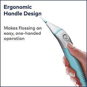 Waterpik Power Flosser Flexible Tip, Battery Operated, Assorted Color , 17 Piece Set