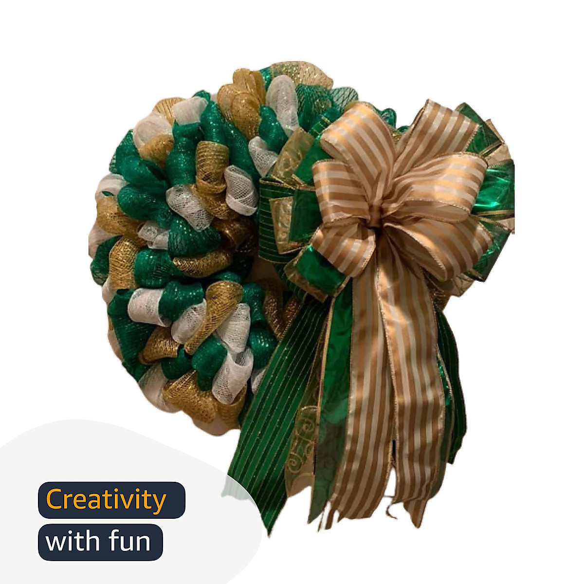 Morex Ribbon 7417.60/50-631 Morex Gleam 2.5" X 50 YD Wired Ribbon for Gift Wrapping, Silver, Flower Bouquet Ribbons for Crafts, Valentines, Baby Showers, Graduation Baskets, and Wedding Decorations