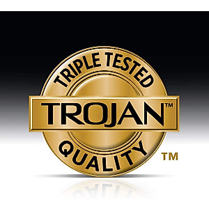 TROJAN Magnum XL Lubricated Premium Latex Condoms 12 Each
