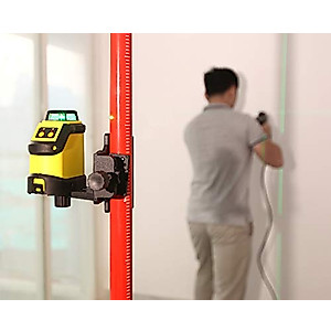 Firecore 13 Ft./4m Telescoping Pole with 1/4-Inch by 20-Inch Laser Mount, Adjustable Laser Level Mounting Pole for Rotary and Line Lasers-FLP400A