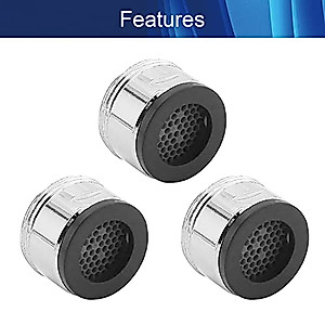Juvielich 3PCS 20mm Faucet Aerators Faucet Flow Restrictor Replacement Parts Insert Sink Aerator for Bathroom or Kitchen