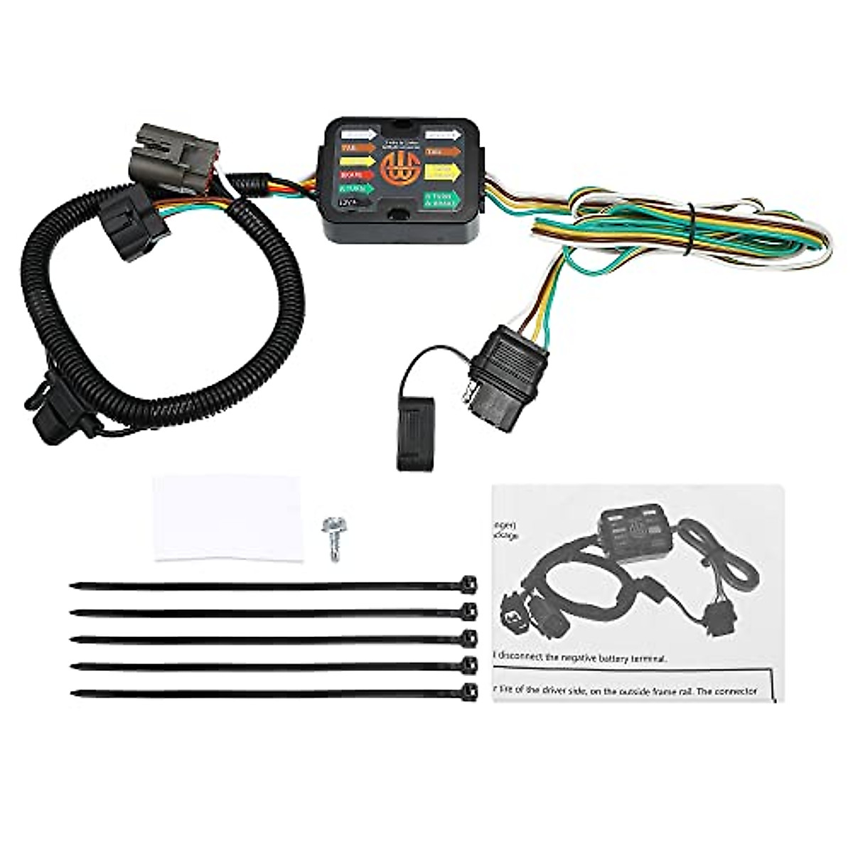 X AUTOHAUX 1 Set 118269 Vehicle Side 4-Pin 4 Way Trailer Wiring Harness Trailer Converter for Kia Sorento 2011-2020