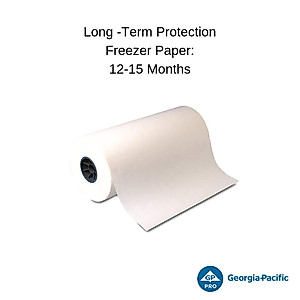 Georgia-Pacific Dixie 24" Width x 1,000' Length, Heavy-Weight Freezer Paper by PRO , Super Loxol, SUPLOX24, White, (Case of 1 Roll)