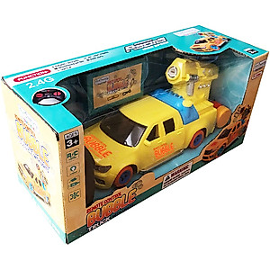 ArtCreativity Remote Control Bubble Pickup Truck with Lights, Includes Rechargeable Bubble Blowing Car, Controller, Bubble Solution, Mini Funnel & Charging Cable, Indoor & Outdoor Bubble Toy for Kids