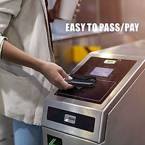 LIUGX Badge Holder / Card Holder / Portable Wallet with Metal Clip - Durable Polycarbonate ID/Credit Card Holder (Holds 1to 4 Cards) for Office, Laborer, Police, Work