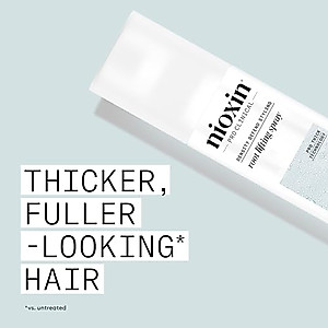 Nioxin System Kit 2 + Thickening Spray, For Natural Hair with Progressed Thinning, Full Size (3 Month Supply)