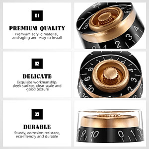 OULII Speed Control Knob with White Word for Electric Guitar 4pcs