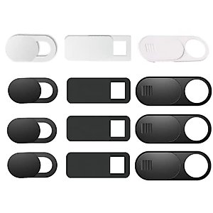 California JOS 12 PCS (Large+Medium+ Small) 0.027 inch Ultra Thin Webcam Cover Slide Camera Blocker Protect Privacy Security for MacBook Air, Laptop, iPad, iMac, PC, iPhone 8/7/6 Plus