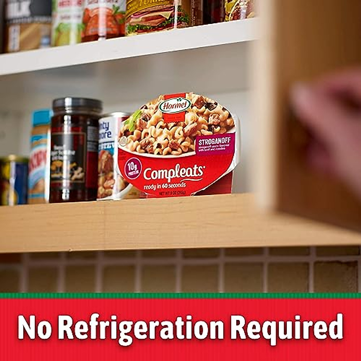 HORMEL COMPLEATS Beef Stroganoff Sauce Microwave Tray, 9 Ounces (Pack of 6)