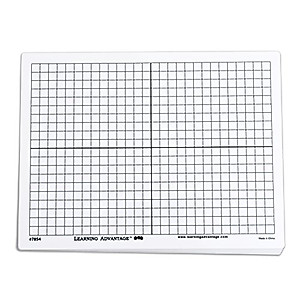 LEARNING ADVANTAGE 7854 XY Axis Dry Erase Boards, Set of 10