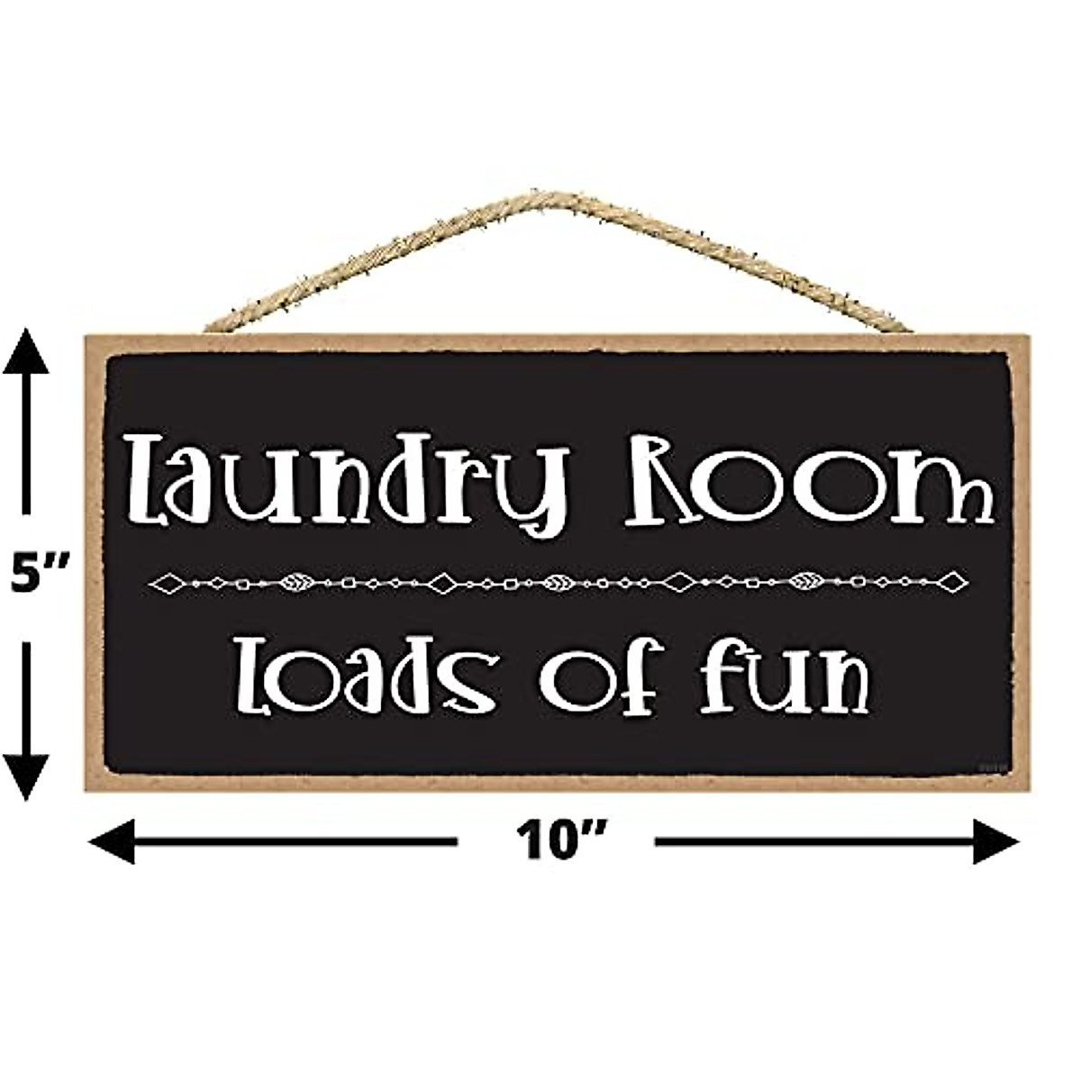 Laundry Room Loads of Fun Sign - Laundry Signs for Laundry Room Decor - Funny Laundry Room Signs - Laundry Room Signs Wall Decor