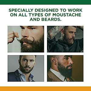 Clubman Moustache Wax Hang Pack - Black, 0.5 oz