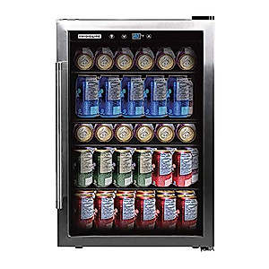 Frigidaire EFMIS155 Beverage Center-126 Cans-Full Stainless Steel, 126-CAN, Stainless
