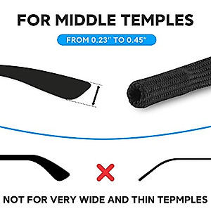 SITREMEN 4 Pcs Premium Glasses Straps, Adjustable Sports Sunglasses String Holder for Men Women Kids, Eyeglasses Holder Around Neck, Eyewear Retainer Cord Chains Lanyards