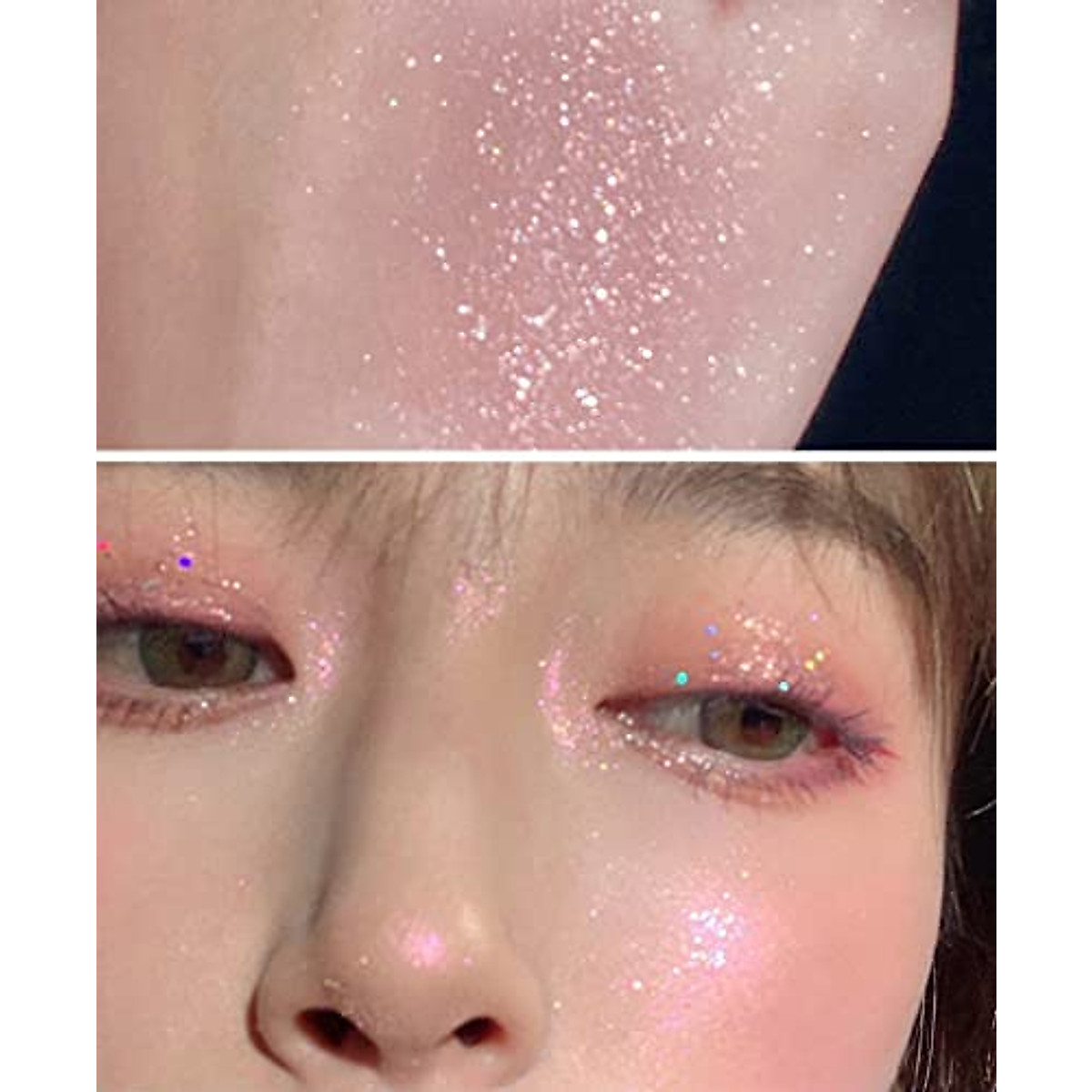 Kayswang 9 colors glitter eyeshadow palette makeup palette matte high pigment color cream texture natural eye shadow powder eye shadow palette in autumn and winter long lasting and waterproof (pink)