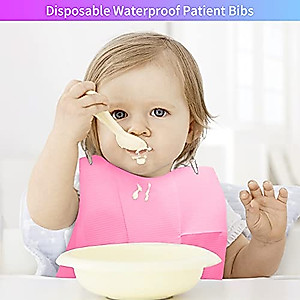 Dental Bib Disposable Pink Polyback Towel Waterproof Patient Bibs 3 Ply Tattoo Paper Napkins for Dental Clinic, Tattoo Piercing, Feeding - Soft and Fluid Resistant - 13&#039;&#039; x 18&quot;