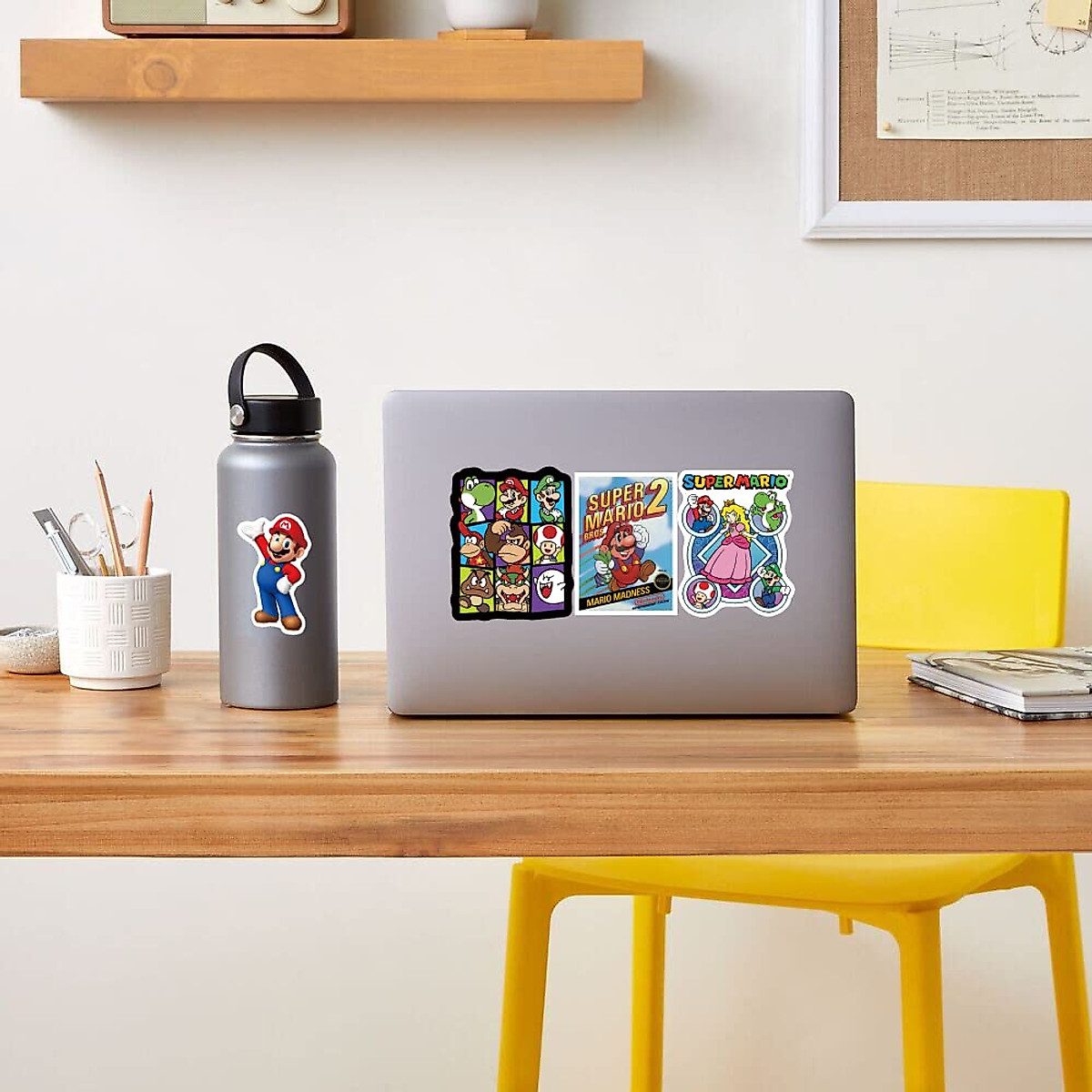 100Pcs Cartoon Stickers Pack, Cool Video Game Stickers Waterproof Vinyl Stickers for Water Bottle Laptop Luggage Skateboard Bike Decals for Kids Teens