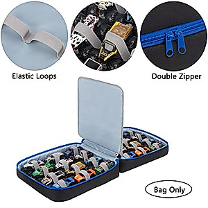 KISLANE Carrying Case for 24 Monster Jam Trucks, Kids Toy Truck Storage Compatible with 24 Monster Jam Trucks, Holding for 1:64 Scale Monster Jam Trucks (No Accessories Included)