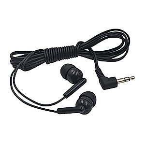 102 Wired Earphone Clear Ergonomic PVC 3.5mm Moving Coil in-Ear Earbud Headphone for Phone Valentine's Day/Mother's Day/Wedding/Anniversary/Party/Graduation/Christmas/Birthday Gifts - Black