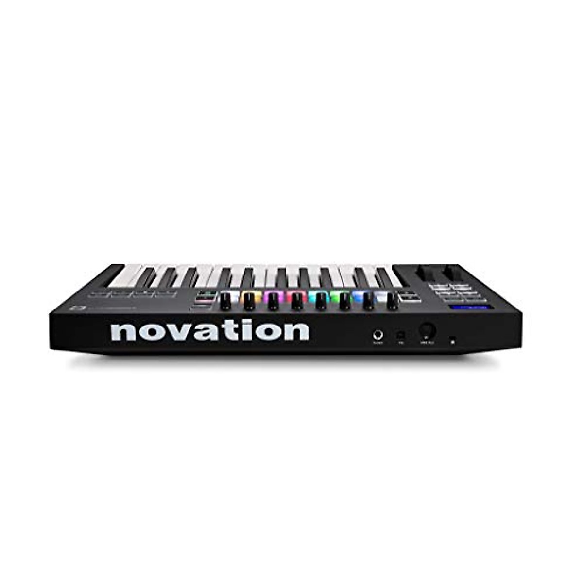 Novation Launchkey 25 MK3 USB MIDI Keyboard 25 Keys Controller with Software Pack of Ableton Live Lite and 4 GB of Loopmasters Sounds & Samples w/Mackie CR3-X Pair Studio Monitors & Instrument Cables