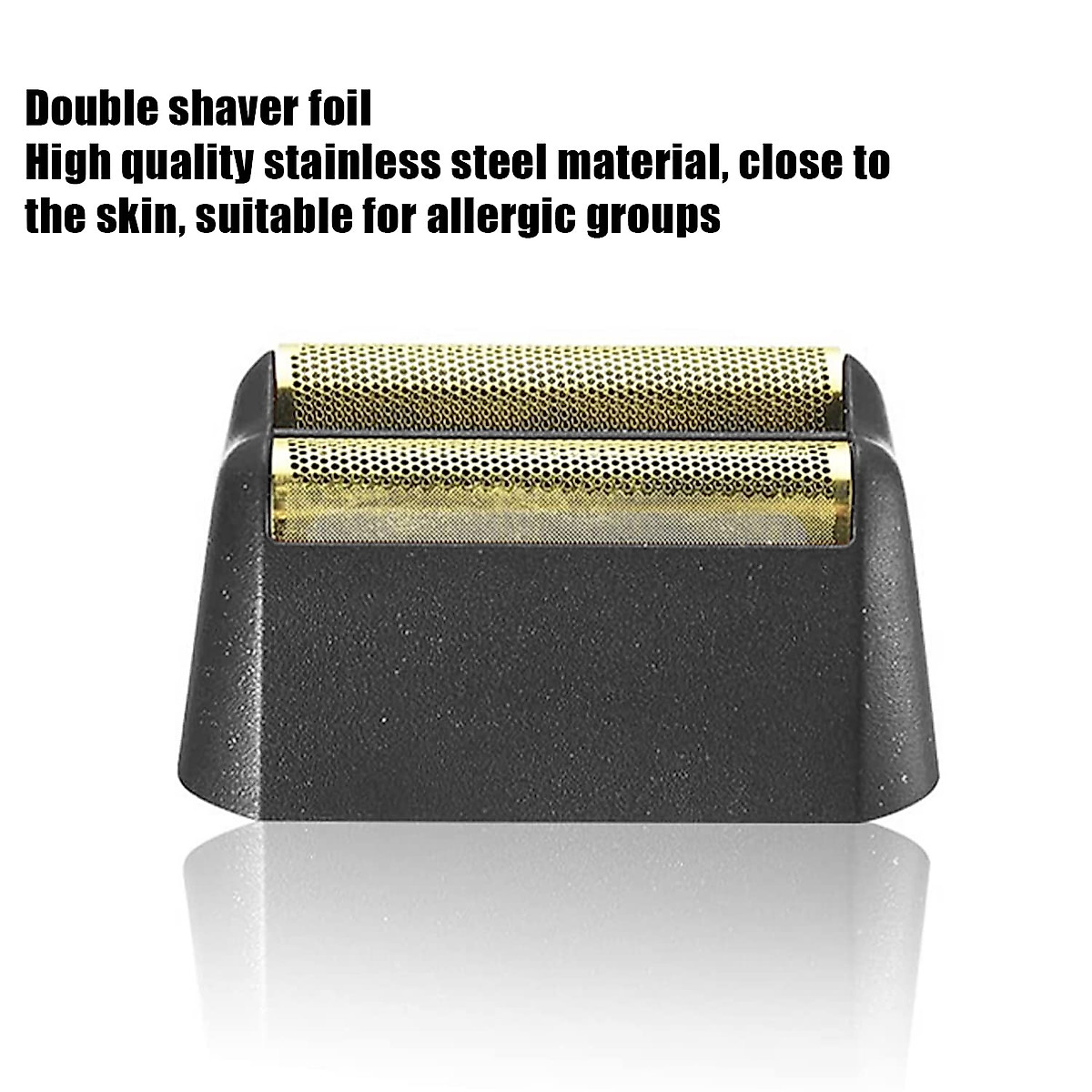 Professional 5 Star Series Finale Shaver Replacement Foil and Cutter Bar Assembly Compatible with wahl Foil Heads 7031-100/7043-100,Fit for #8061 8164 shaver (black 3 pack)