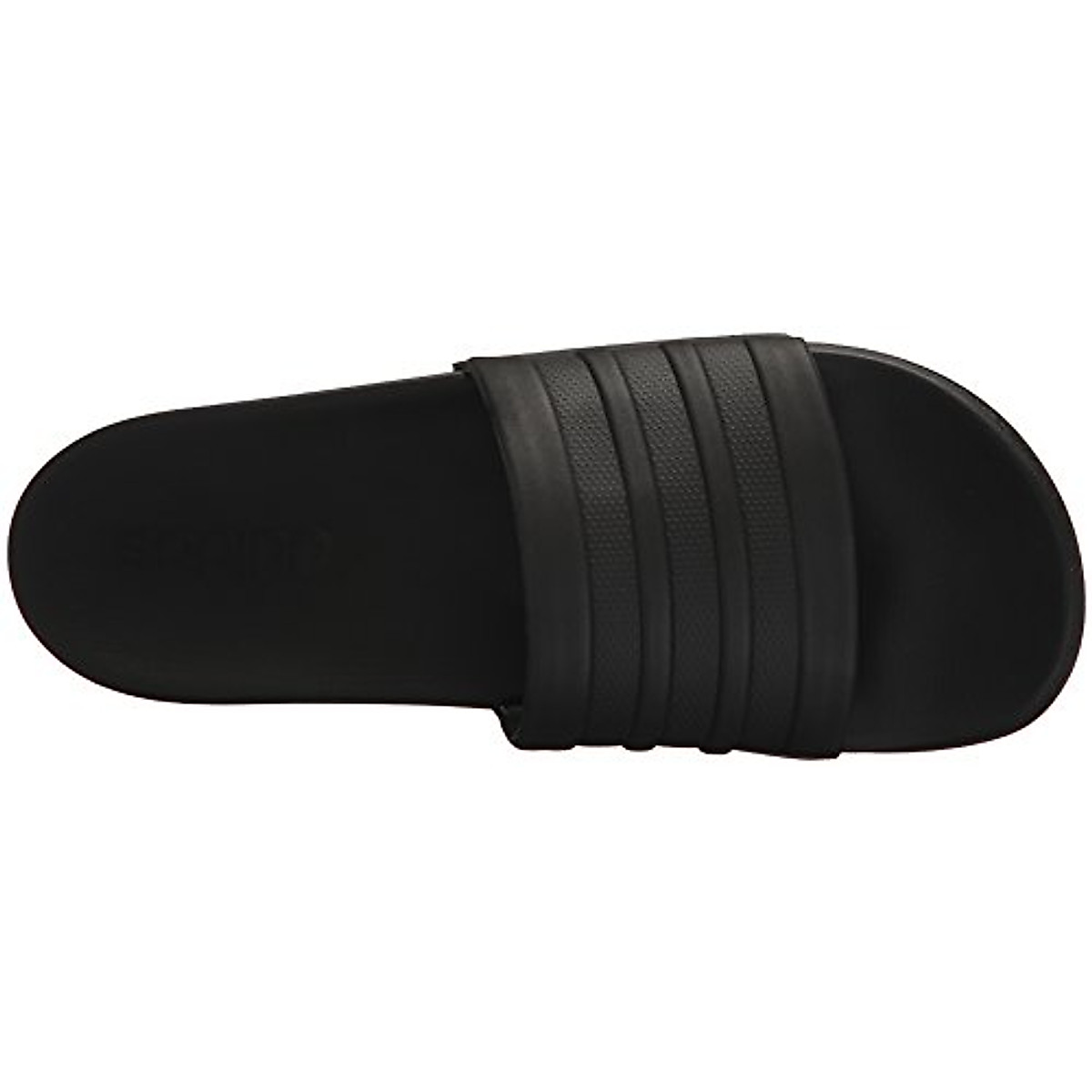 adidas Women's Adilette Comfort Slides Sandal, Black/Black/Black, 5