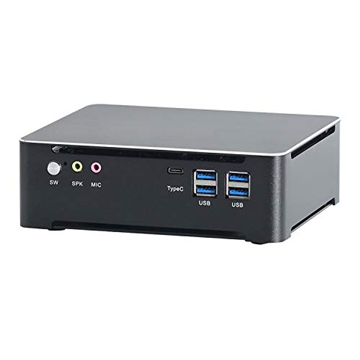 HUNSN 4K Mini PC - Compact Desktop with Intel Core i7, Windows 11