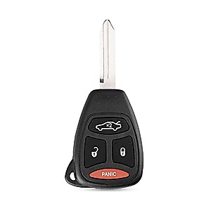 Keyless Remote Key Fob Replacement Fits Chrysler 300 2005-07/ Aspen 2007-09/Dodge Charger 2006-07/Durango 2007-09/Grand Cherokee 2005-07/Jeep Commander 2006-07 (KOBDT04A, OHT692427AA)