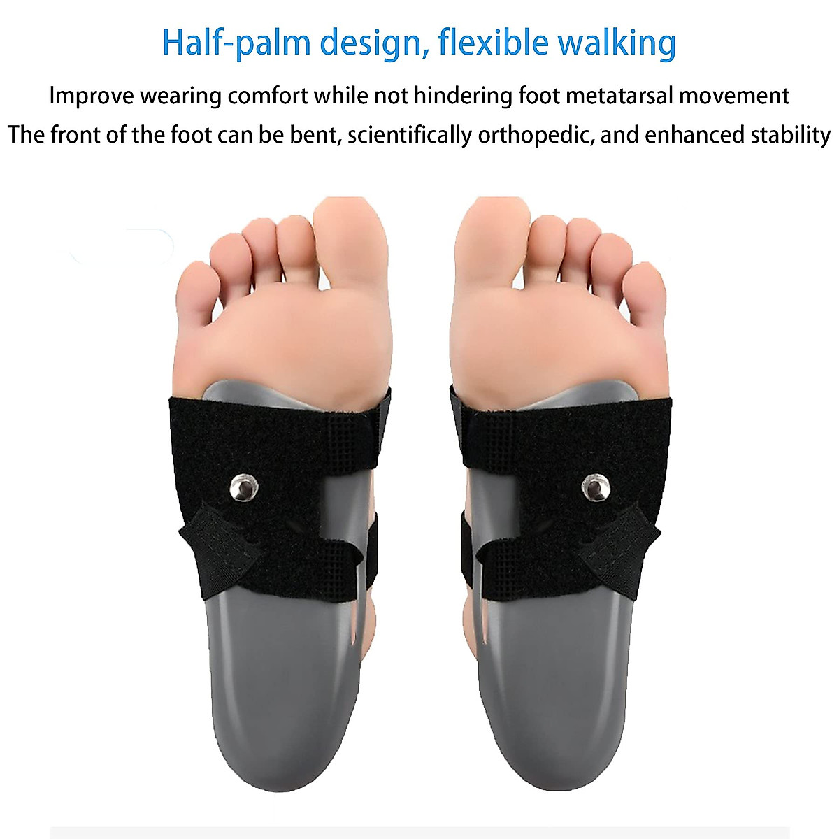 WILLQ Foot Drop Orthosis Drop Foot Brace Orthosis Support for ​Drop Foot Nerve Injury Relieve Pressure Keeping Foot Straight Right Angle Low-Profile Heel-Less Design for Optimum Comfort,Left,Middle