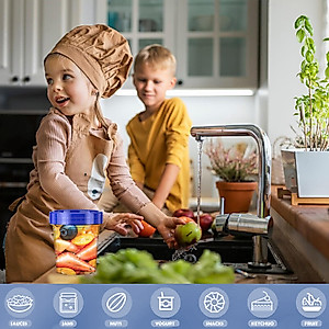 MYKIIA 4-Ounce Small Container With Lid, Salad Dressing Container, Food Storage Container, Airtight And Leak Proof Seasoning Container With Spiral Lid, Reusable Sauce Container（12PCS）