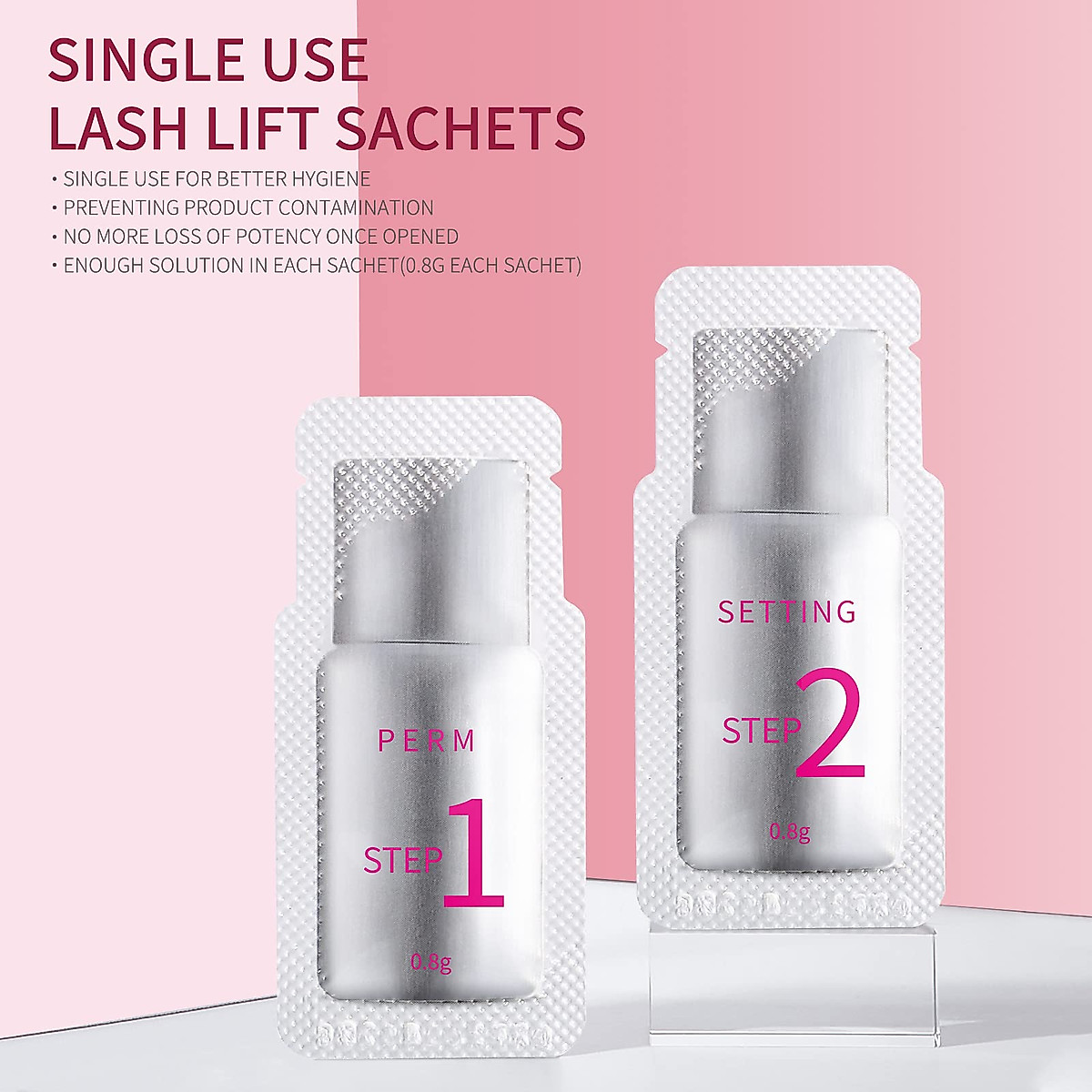 2024 Upgraded Fast Perm Lash Lift Kit Eyelash Perm Kit Perm&Setting Lotion (Quantity: 2×5 Packs)