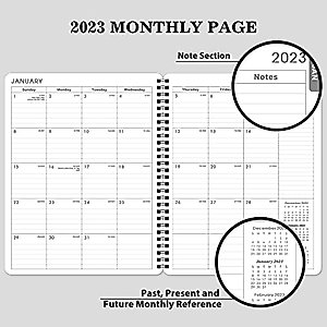 2023 Planner - Jan 2023 - Dec 2023, 8" x 10" (with Twin-Wire Binding), Planner 2023 with Weekly & Monthly Spreads, Strong Twin-Wire Binding, Round Corner, Improving Your Time Management Skill