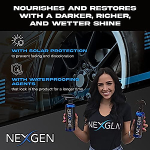 Nexgen Wet Look Tire Shine — Oil-Based Premium Dressing — High Gloss Finish and Protection for Tires - 8 oz