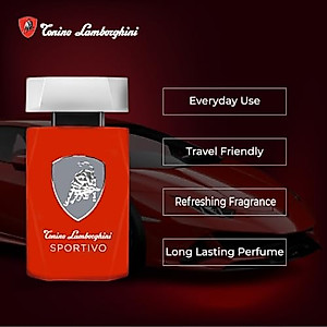 Lamborghini Sportivo by Tonino Lamborghini Eau De Toilette Spray 2.5 oz Men