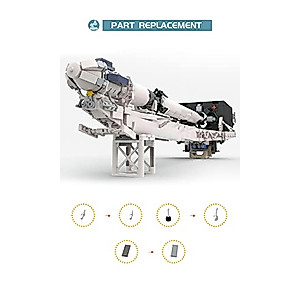 1:110 Scale Falcon 9 Rocket Building Block Toy, Collection, Decoration, Educational Toy, The Best Gift for Aviation Fans (1298 Pieces)