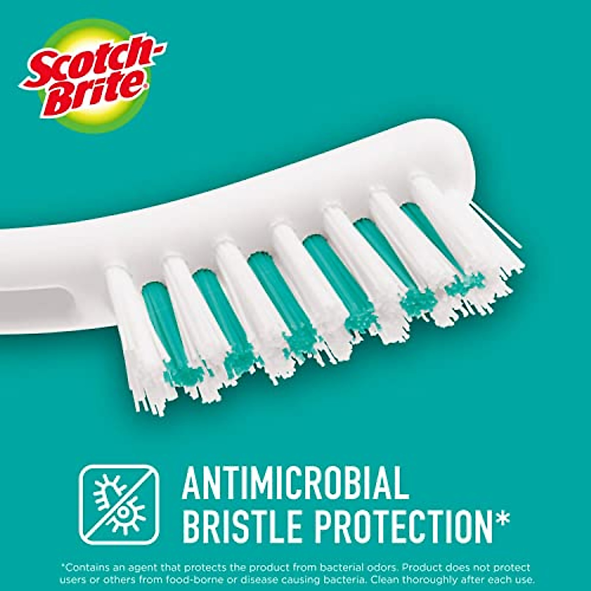Scotch-Brite Tile & Grout Brush, Strong Bristles to Scrub Away Grime, 6 Count