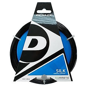 DUNLOP Silk (16-1.30mm) Tennis String Set (Black)