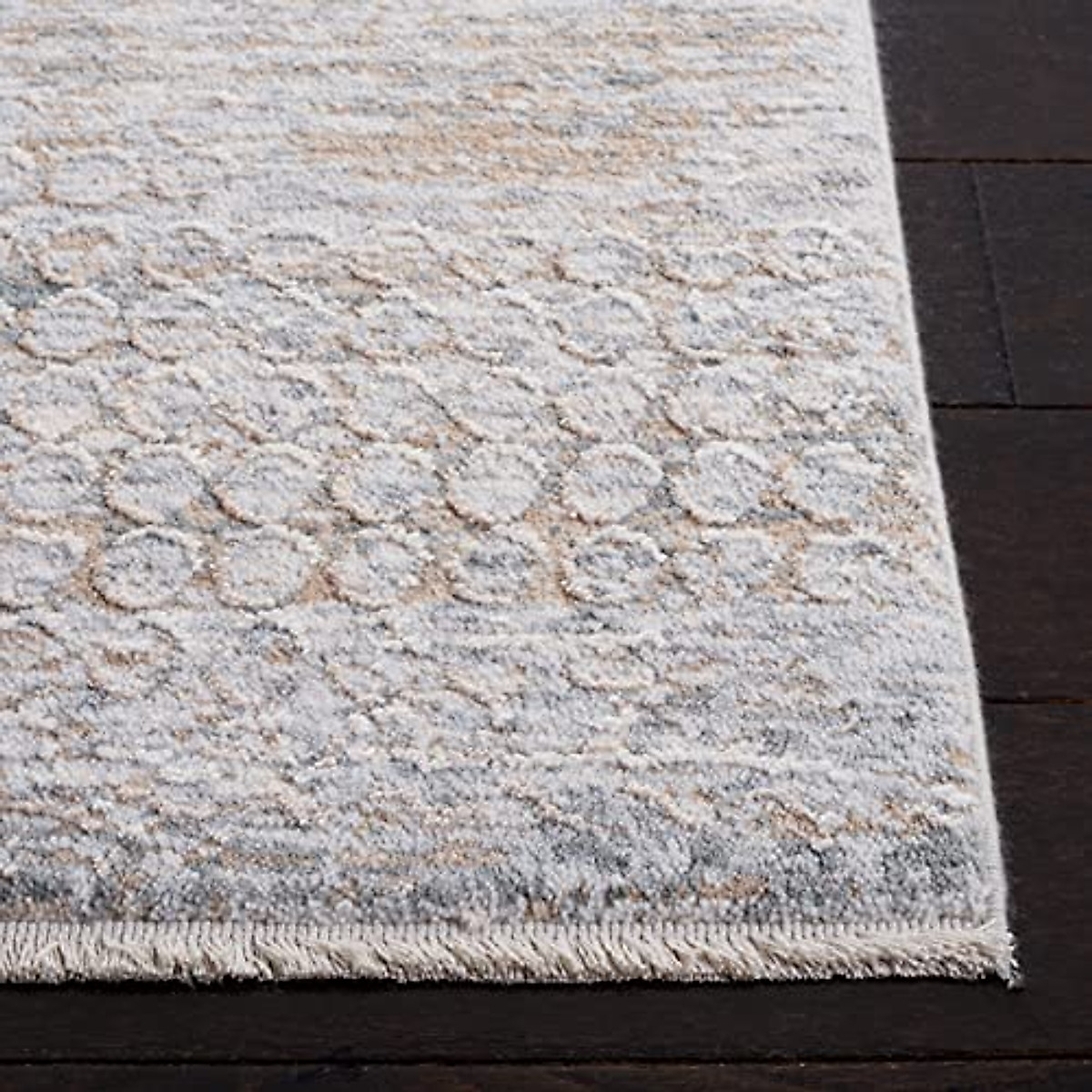 Safavieh Marmara Collection 8'0" x 10'1" Grey/Beige Blue MRM300F Modern Contemporary Area Rug
