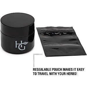 Herb Guard - Eighth Oz Ultraviolet Jar (50 ml) Airtight UV Protection Keeps Goods Fresh for Months