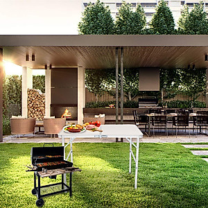 Aluminum Alloy Folding Table,Multipurpose Portable Aluminum Alloy Folding Table (90 x 60 x 70cm)