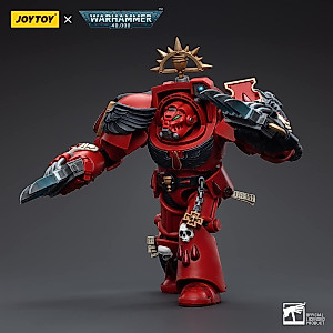 Joytoy 1/18 Action Figure Warhammer 40k Mecha 5.3in High Model Toy Blood Angels Assault Terminators Brother Tyborel