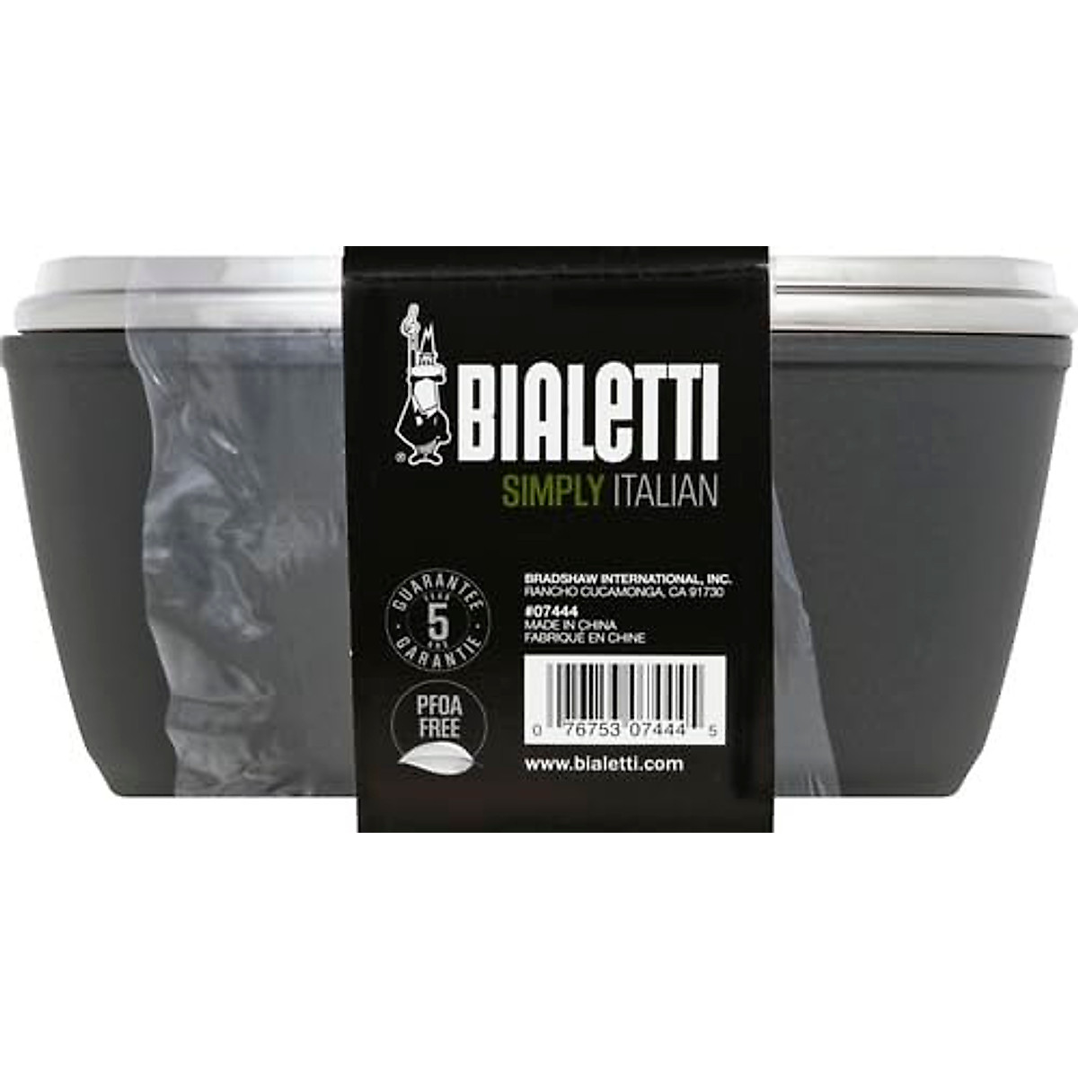 Bialetti Simply Italian Nonstick Covered Sauce Pan, 1.9 quart, Multicolored