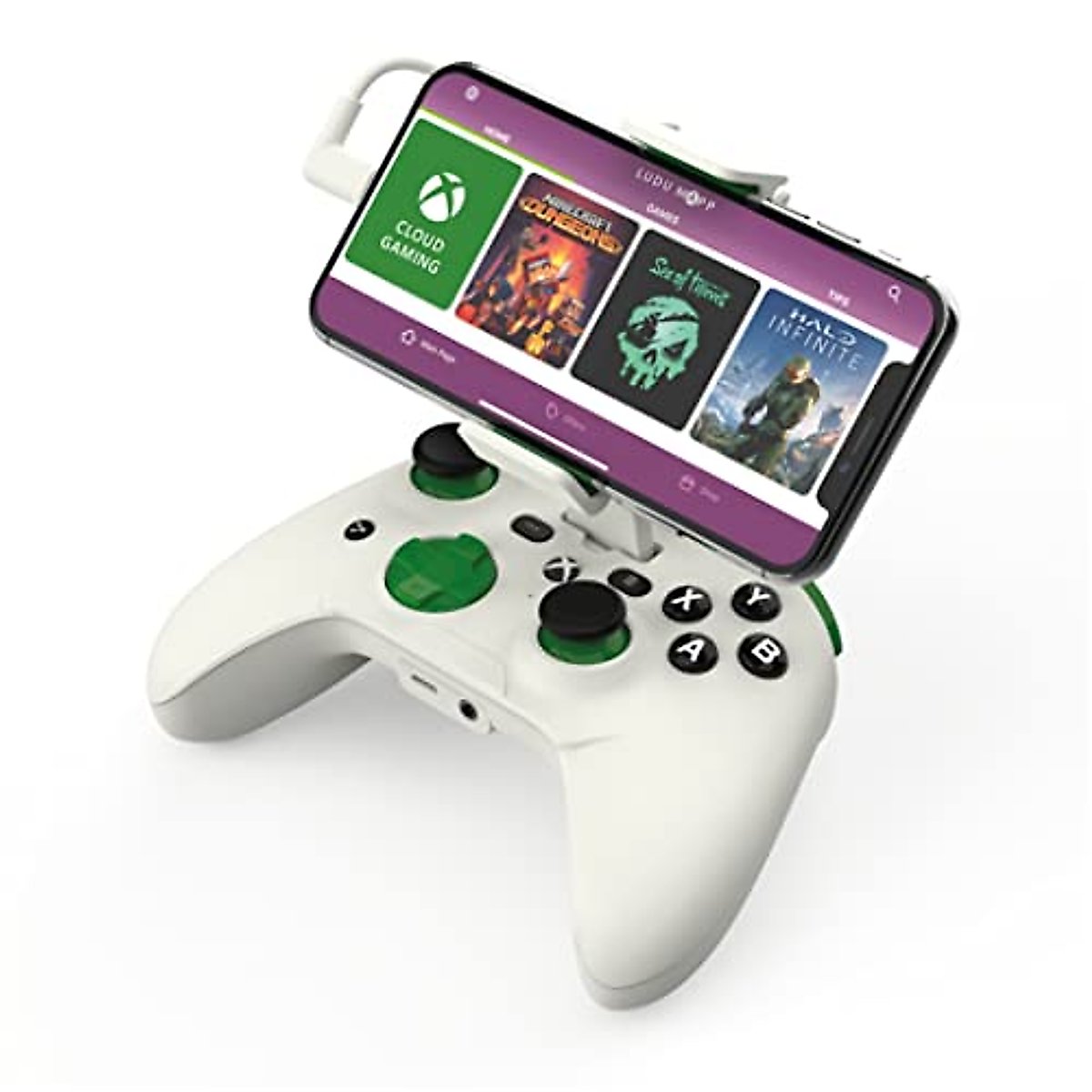 RiotPWR Mobile Cloud Gaming Controller for iOS (Xbox Edition) – Mobile Console Gaming on your iPhone - Play COD Mobile, Apple Arcade + more [1 Month Xbox Game Pass Ultimate Included]