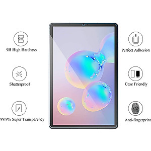 TANTEK [3-Pack Screen Protector for Samsung Galaxy Tab S6/Tab S5e 10.5 inch,Tempered Glass Film,Ultra Clear,Anti Scratch,Bubble Free,S-Pen Compatible